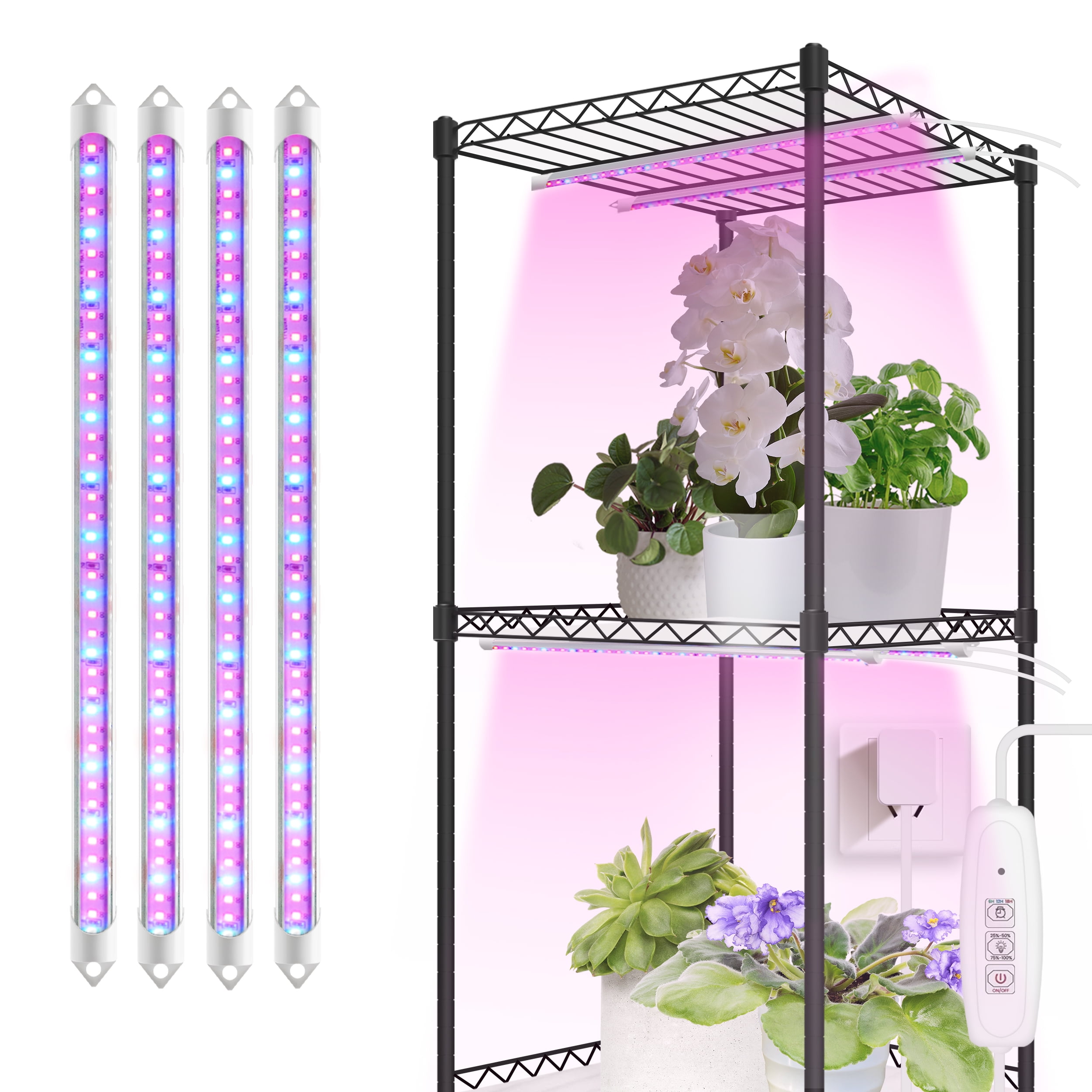 EASY GROW LED Grow Lights for Succulents, Herbs, Seeding and Indoor ...