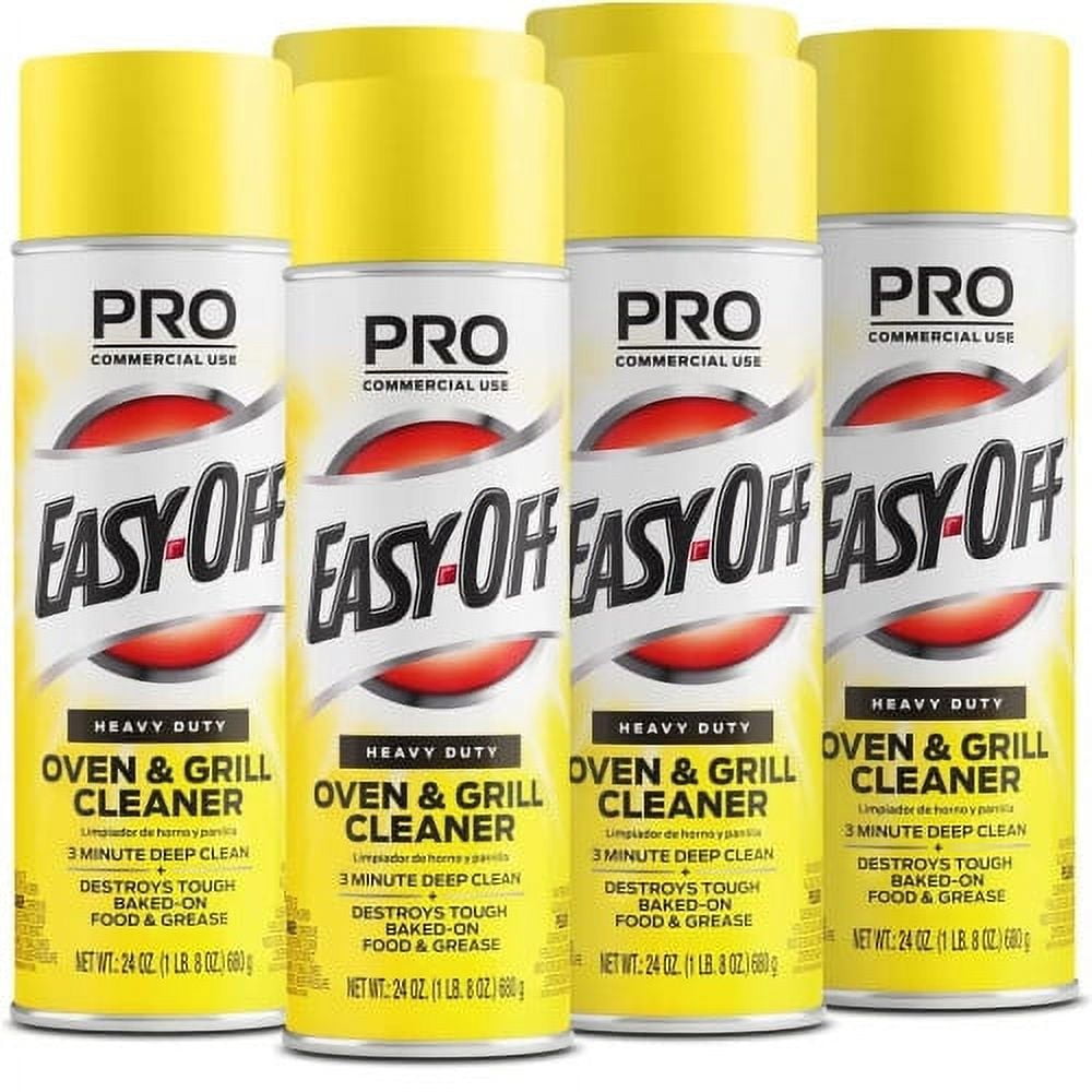 EASY-OFF Oven and Grill Cleaner, 24 oz Aerosol, 6/Carton - Walmart.com