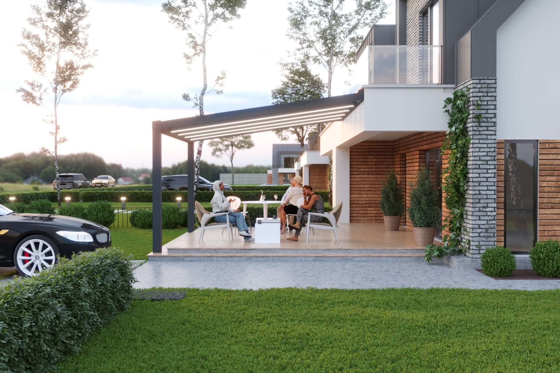 EASY Polycarbonate Roof Patio Cover 11'-6" by 20' - Walmart.com