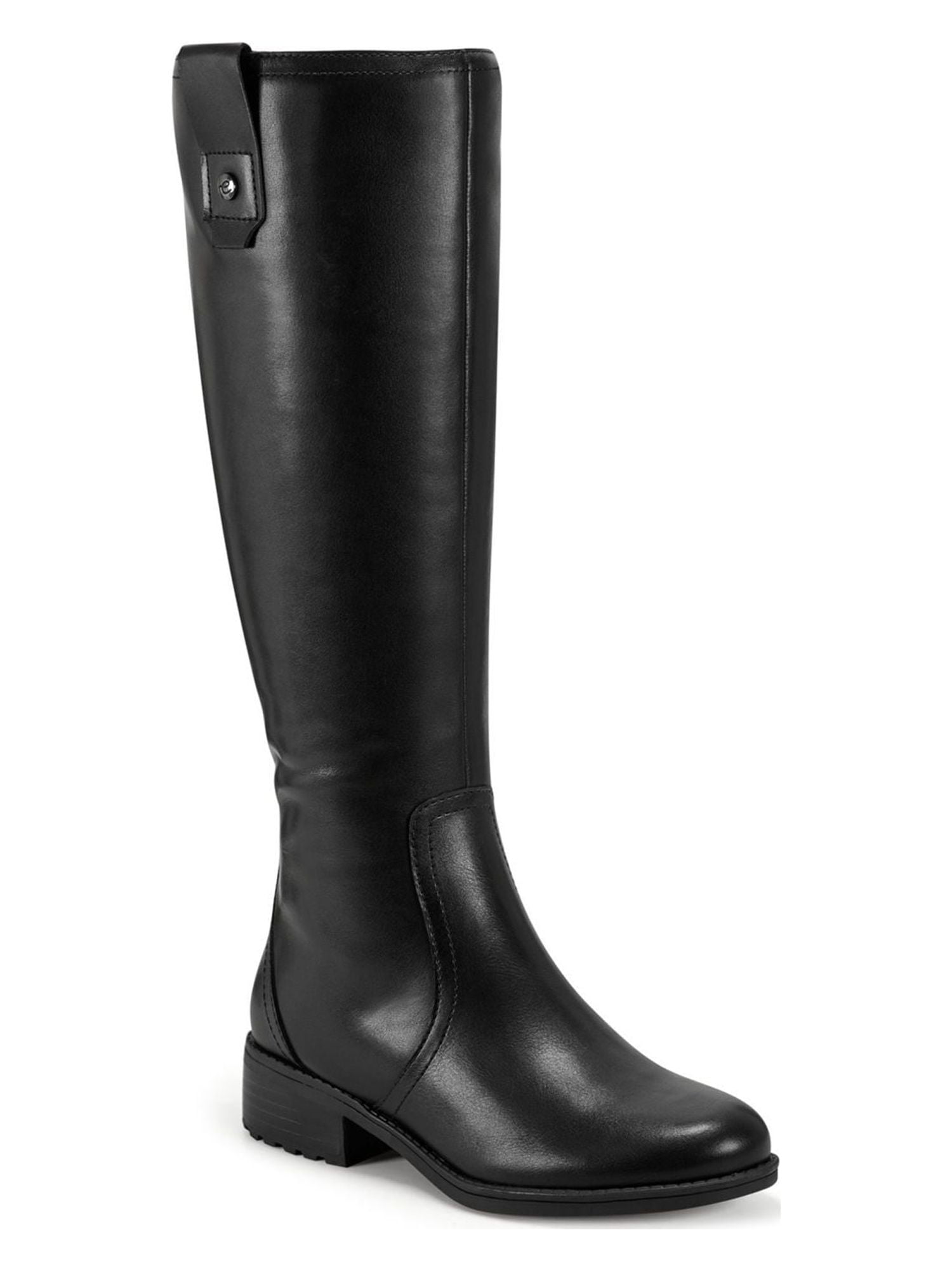 EASY SPIRIT Womens Black Crocodile Zipper Accent Water Resistant Rhonda ...