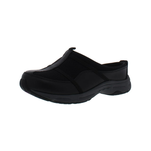 EASY SPIRIT Womens Black Mesh Removable Footbed Arch Support Breathable ...