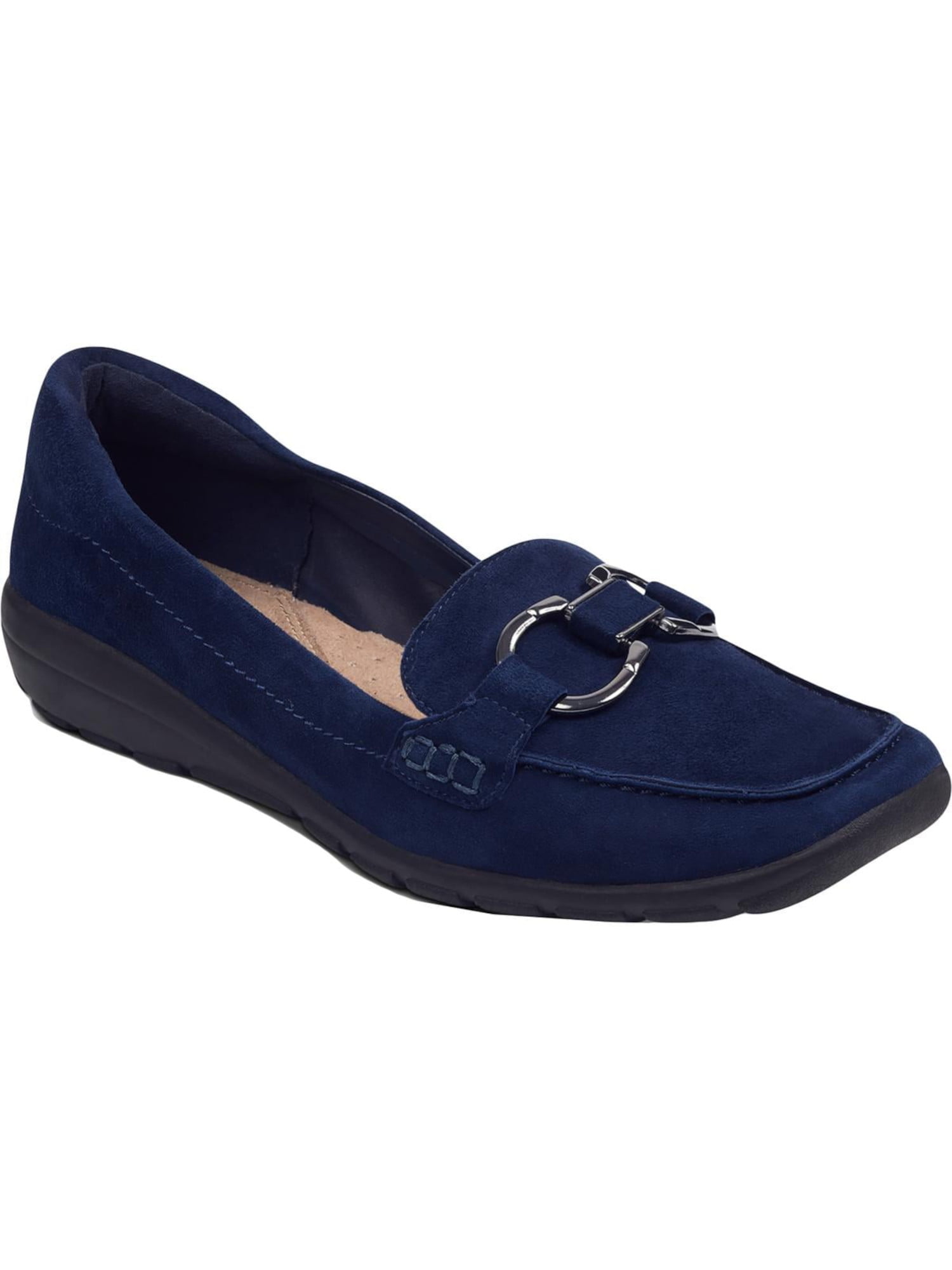 EASY SPIRIT Womens Blue Removable Insole Traction Sole Metallic ...
