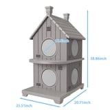 EASY UP Resin Outdoor Cat House,Villa, Multi-layer Design, Weather ...