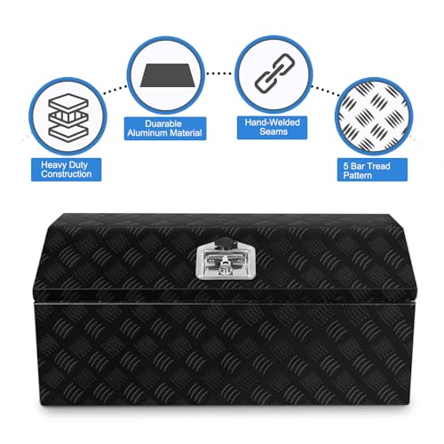 EASYBERG 30 Inch Aluminum Trailer Tongue Tool Box for Truck Pickup ATV ...