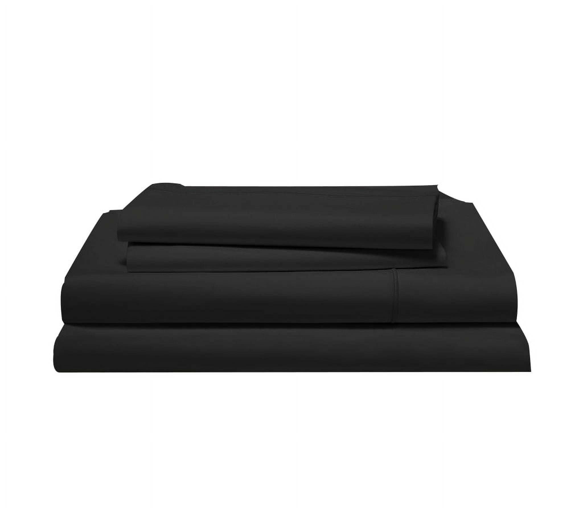 EASYCOT 1000 TC 100% Soft Egypitan Cotton Black Solid - 15" Deep pocket ...