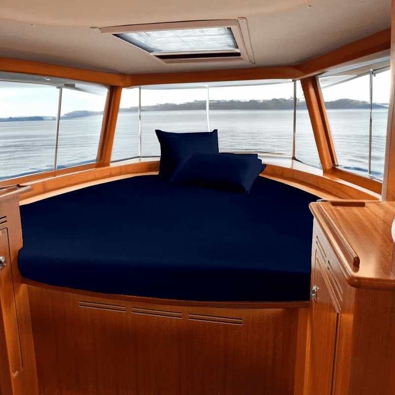 EASYCOT 800 TC Egyptian Cotton Universal V Berth Size Sheet Set 3 Pc ...