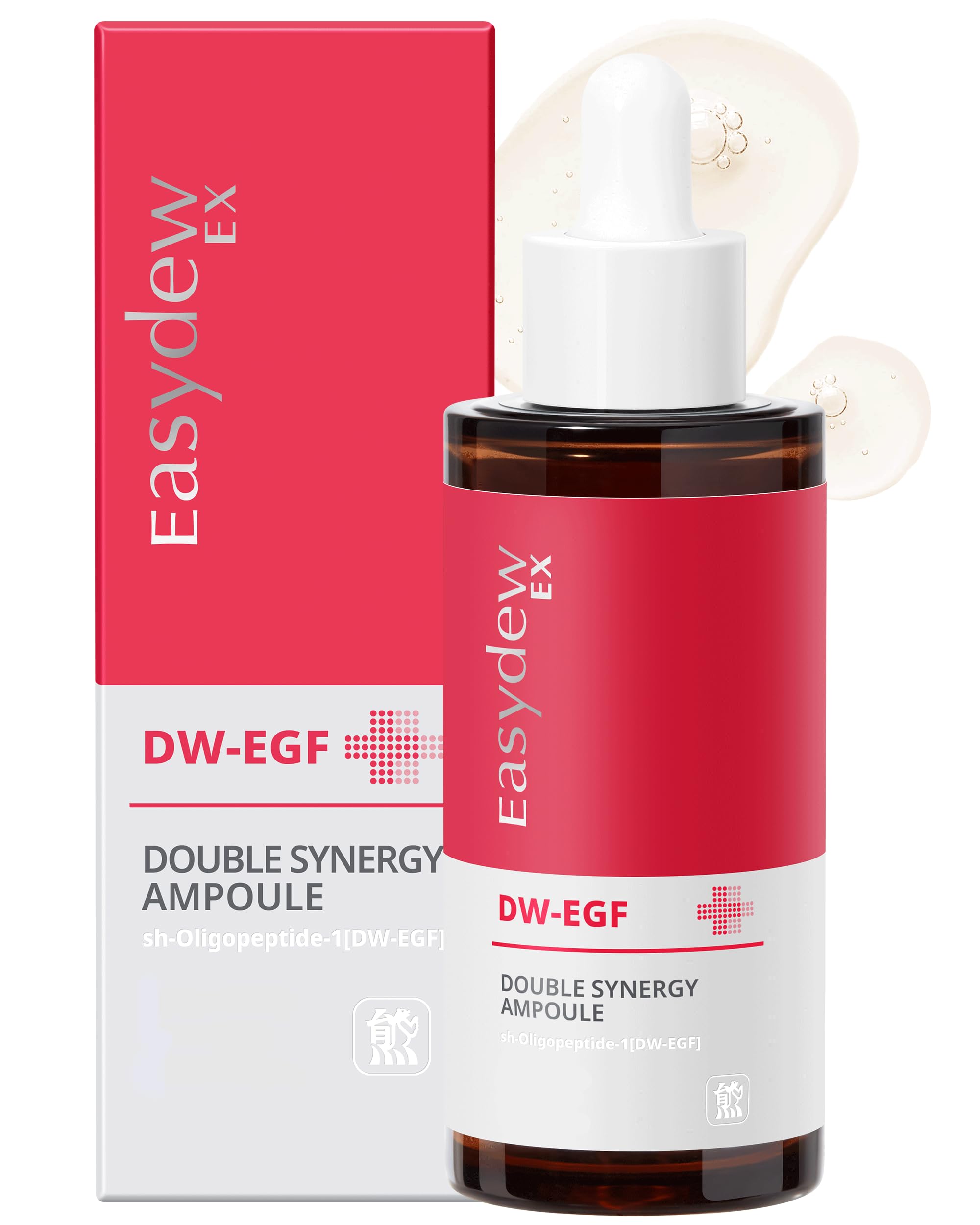 EASYDEW DW-EGF Peptide Double Synergy Ampoule - Intensive Moisturizing Face Serum with ...