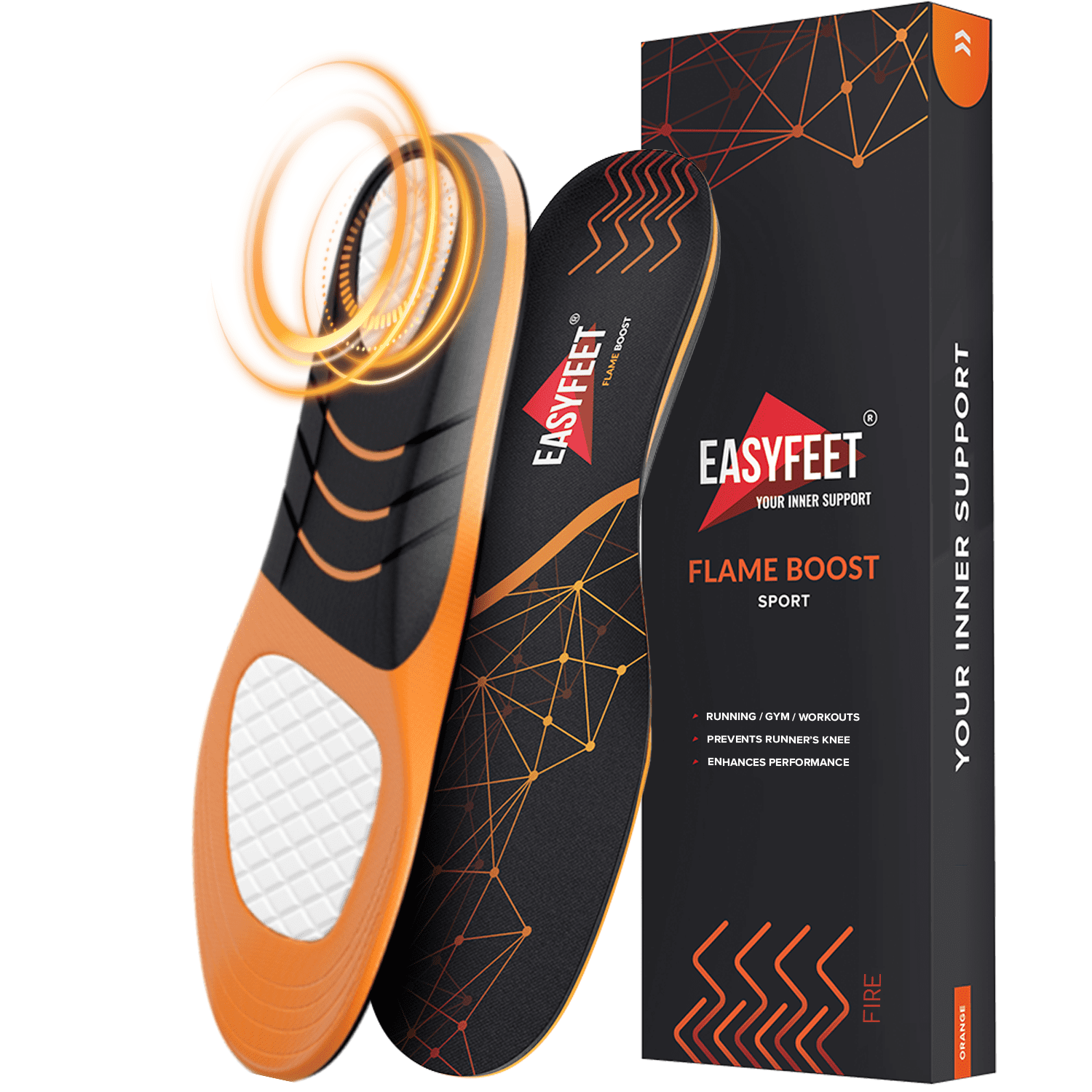 EASYFEET Running Athletic Shoe Insoles Shock Absorption Sport Insole ...