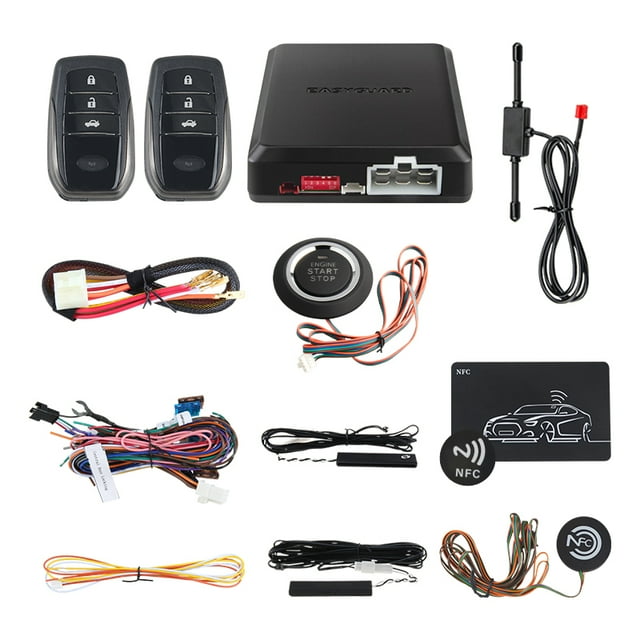 EASYGUARD EC002-T2 PKE car Alarm System keyless Entry auto Start ...