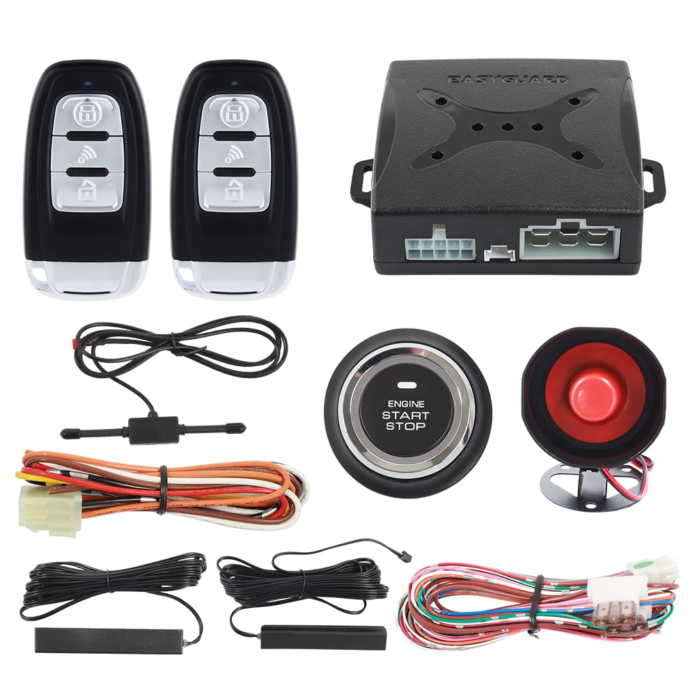 EASYGUARD EC003 Smart Key PKE Passive Keyless Entry Car Alarm System ...