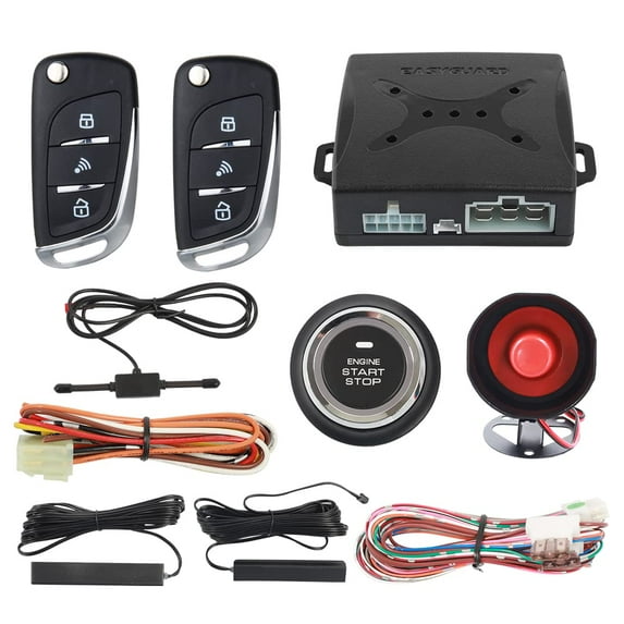 EASYGUARD EC003N-V Car Burglar Alarm Security System PKE Passive ...