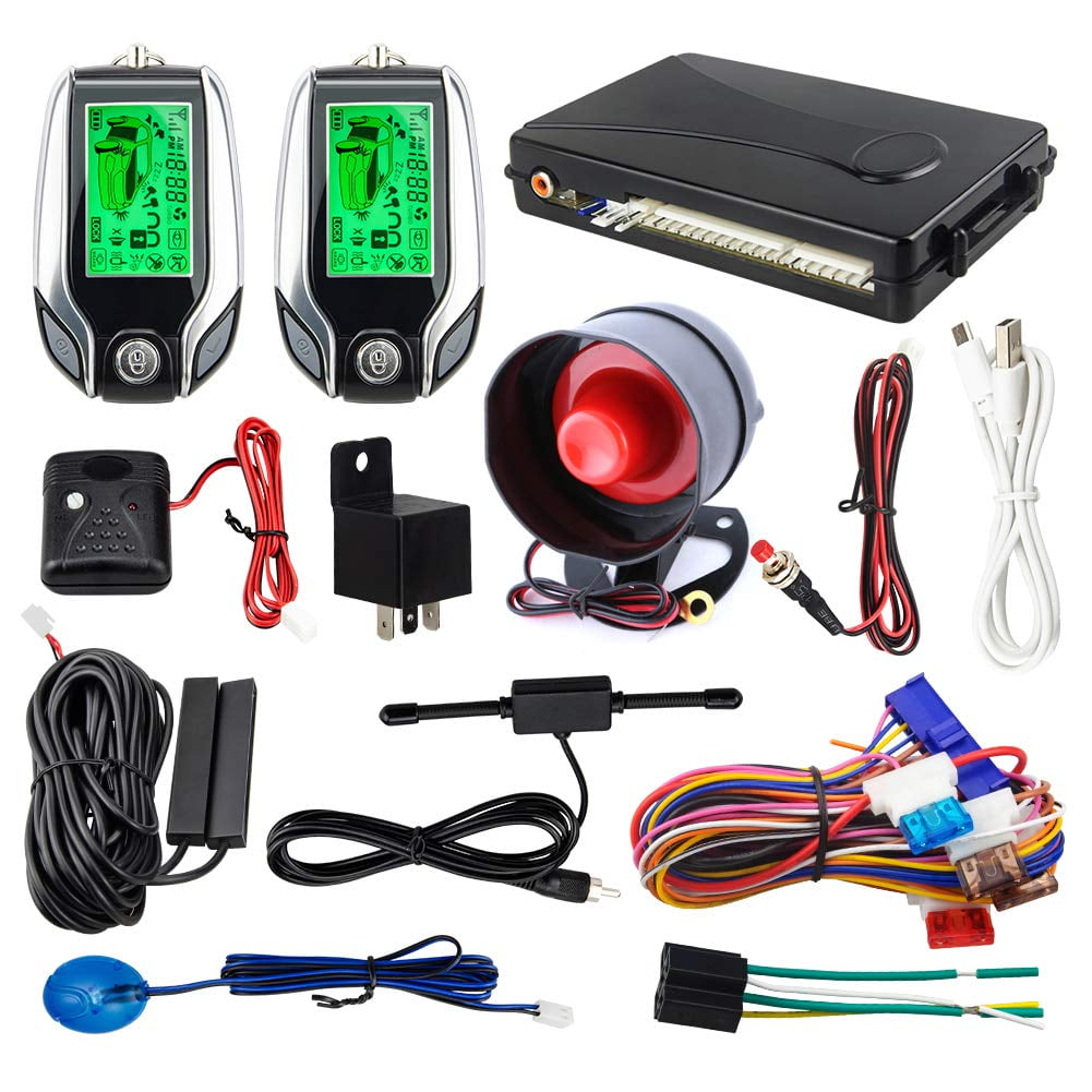 EASYGUARD EC204 2 Way car Alarm System with PKE Passive keyless Entry ...