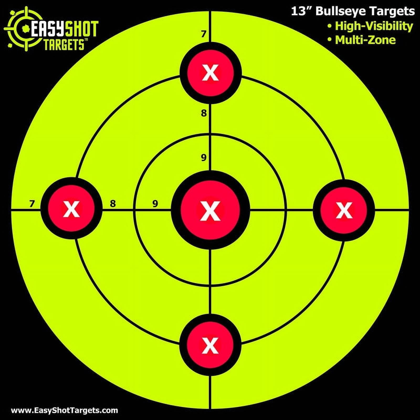 EASYSHOT Sight-In Shooting Targets – Paper Targets with 1 x 1-inch Grid ...
