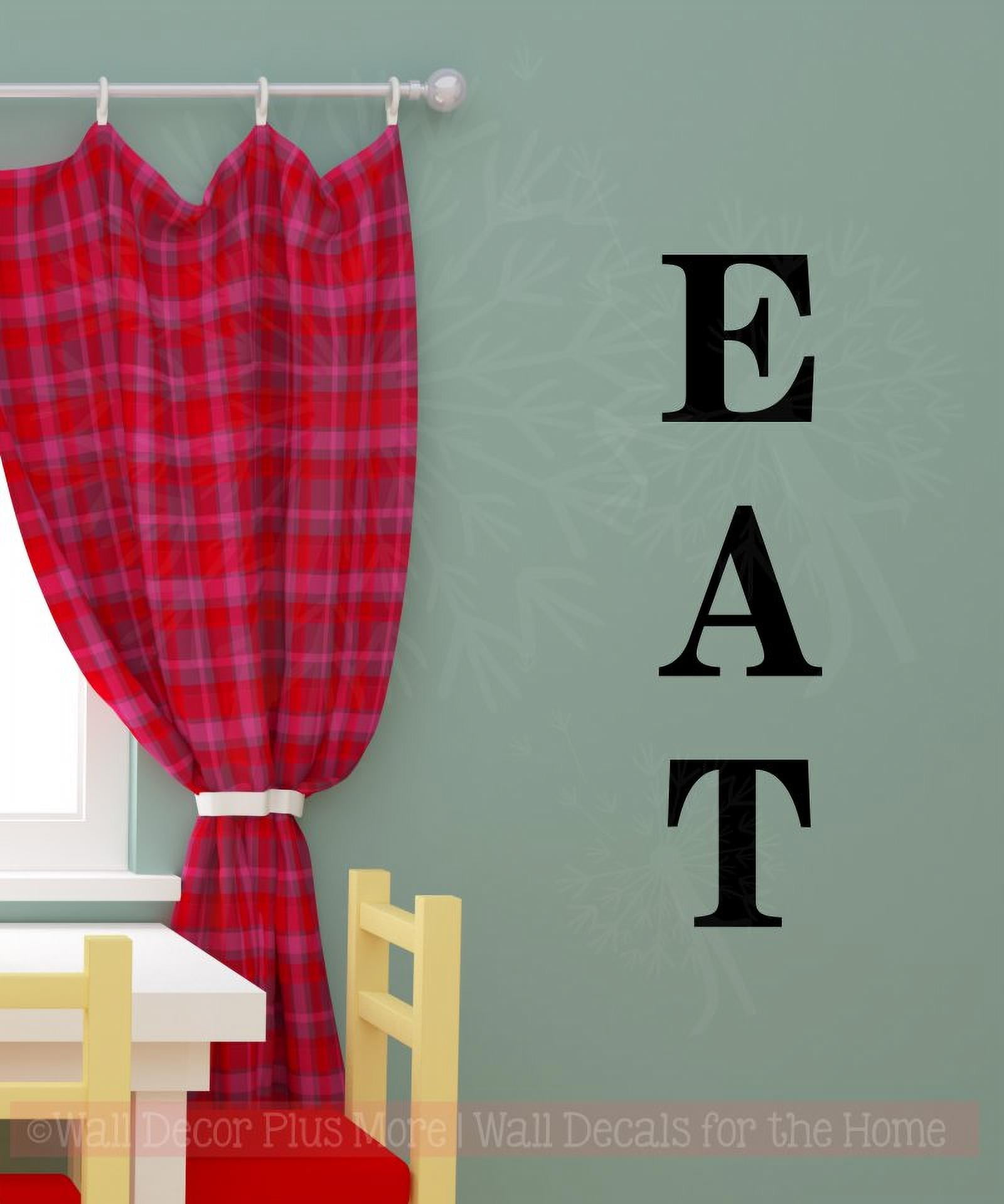 EAT Decor Letters Kitchen Decal Sticker Wall Decor Art for Dining Room ...