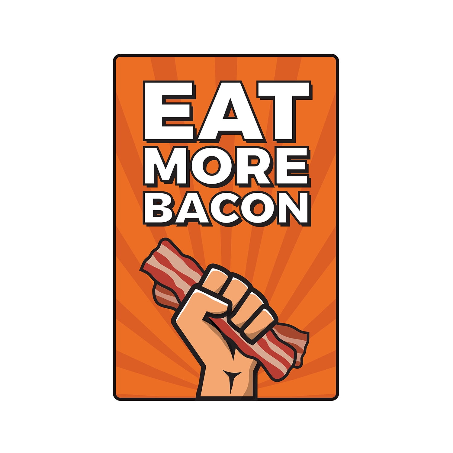 EAT MORE BACON Sign food bacon pig cook chef pork | Indoor/Outdoor | 12 ...