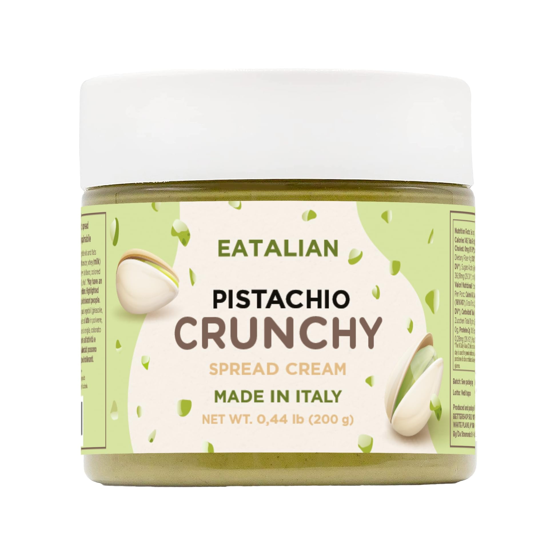 EATALIAN by AMZ BETTER CM31 Spreadable Crunchy Pistachio Cream 200 ...
