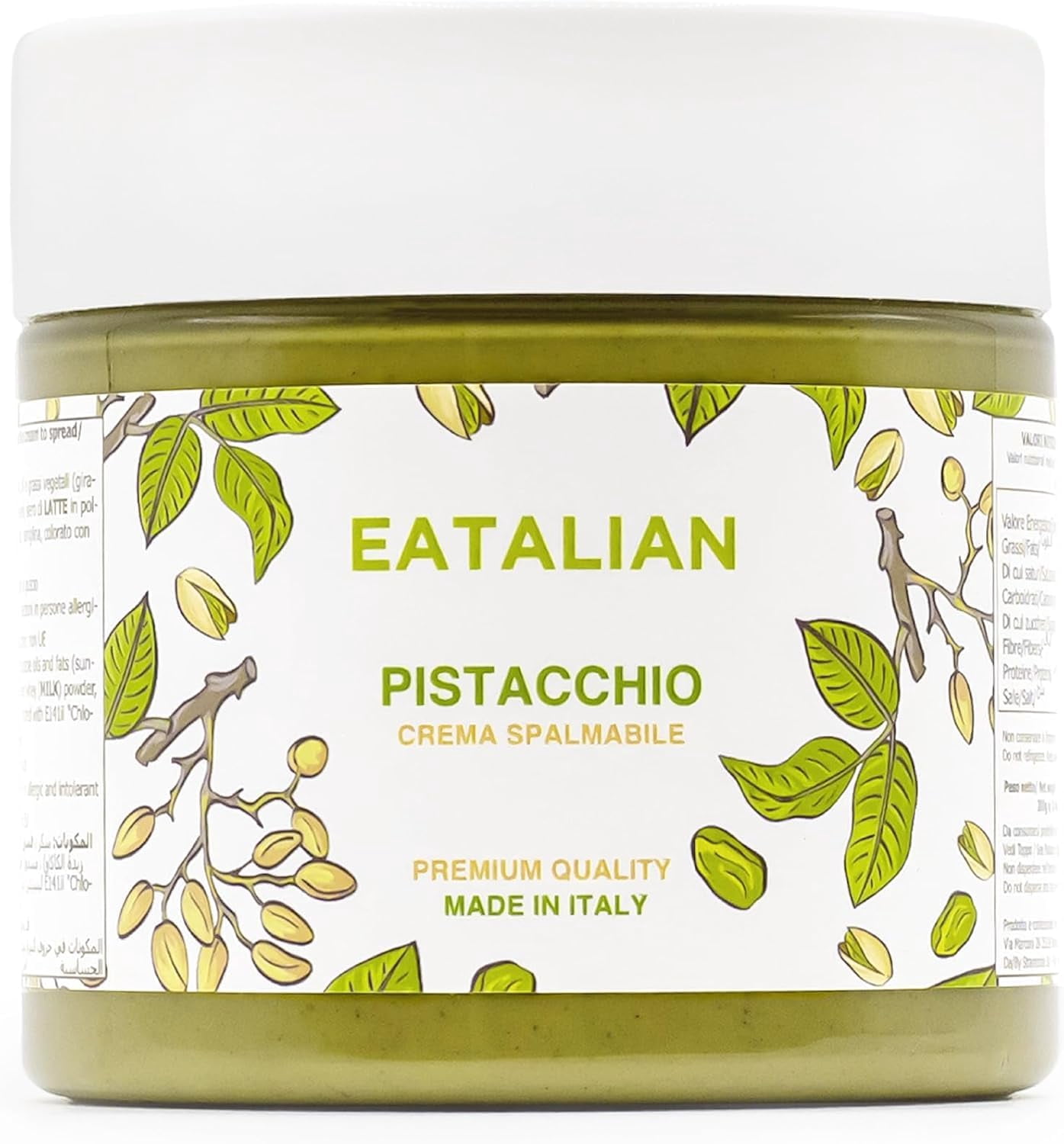 AMZ BETTER, Pistachio Cream, 7oz/200 gr, Spreadable Pistachio Paste ...
