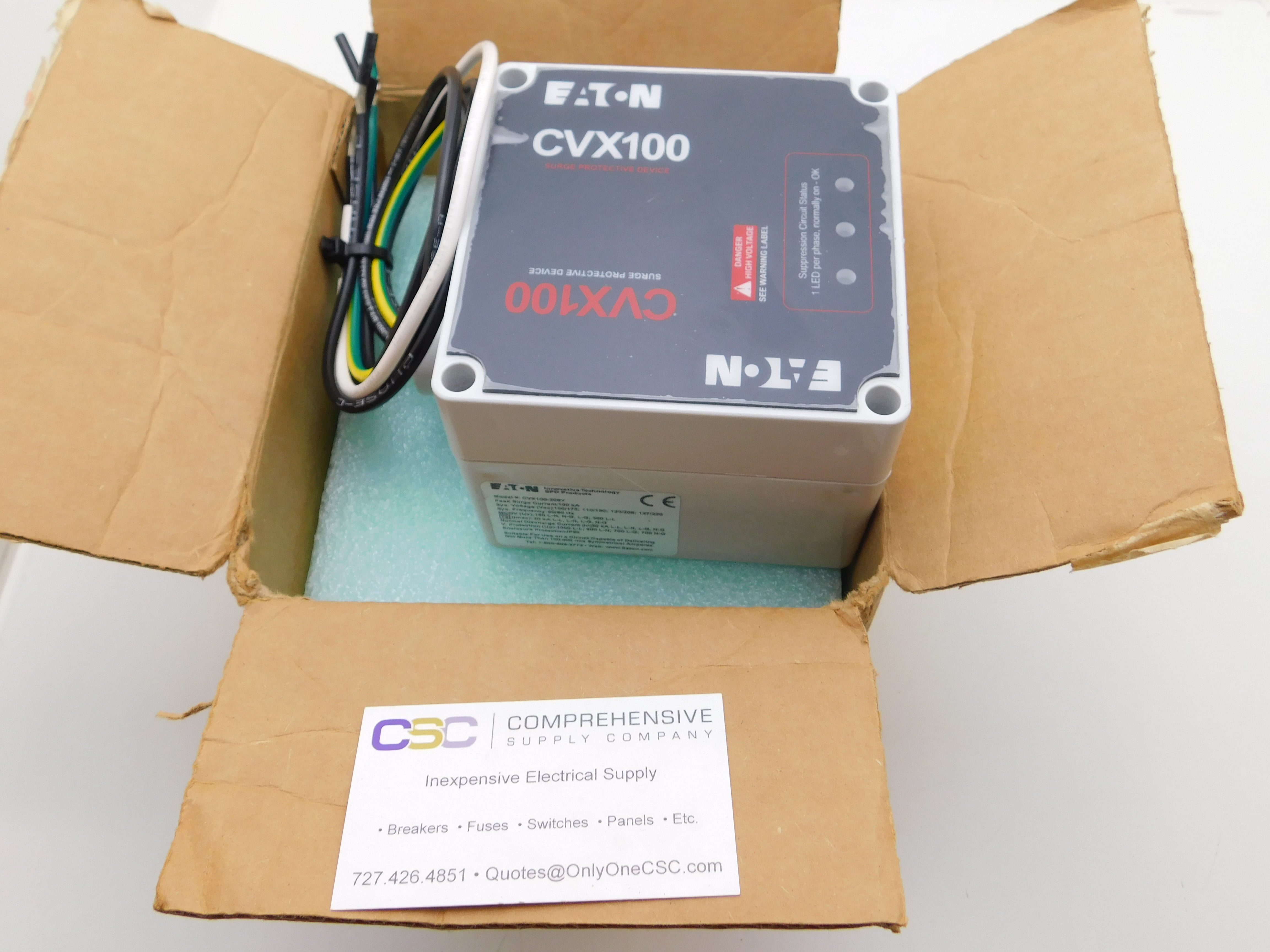 EATON 100/175V 110/190V 120/208V 127/220V 100kA 3PH/4W SURGE PROTECTION ...