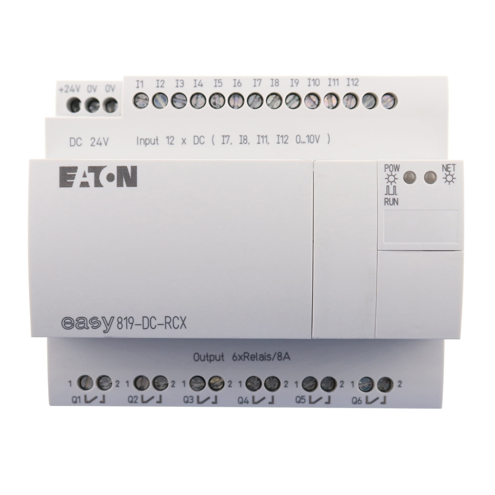 EATON 819-DC-RCX Easy Programmable Relay, 800-Series, 12-Input, 24-V ...