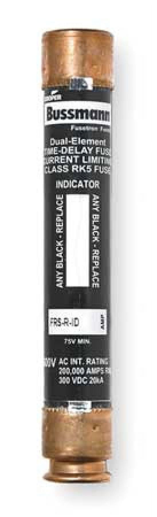 EATON BUSSMANN FRN-R-15ID 15A Cylindrical Time Delay Fiberglass Fuse ...