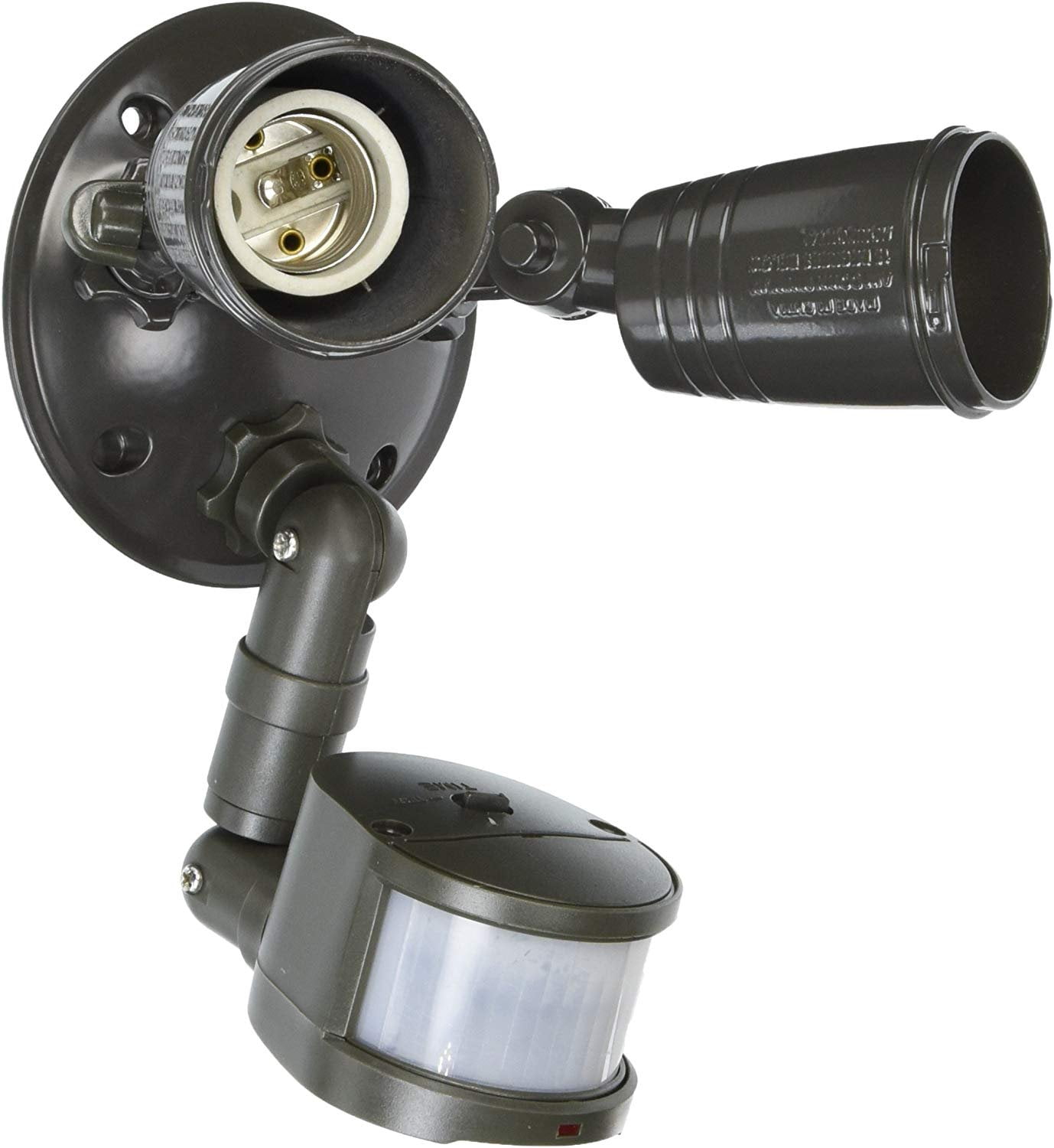 EATON Lighting MS185 Motion Activated Flood Lights Bronze 120-Watt ...