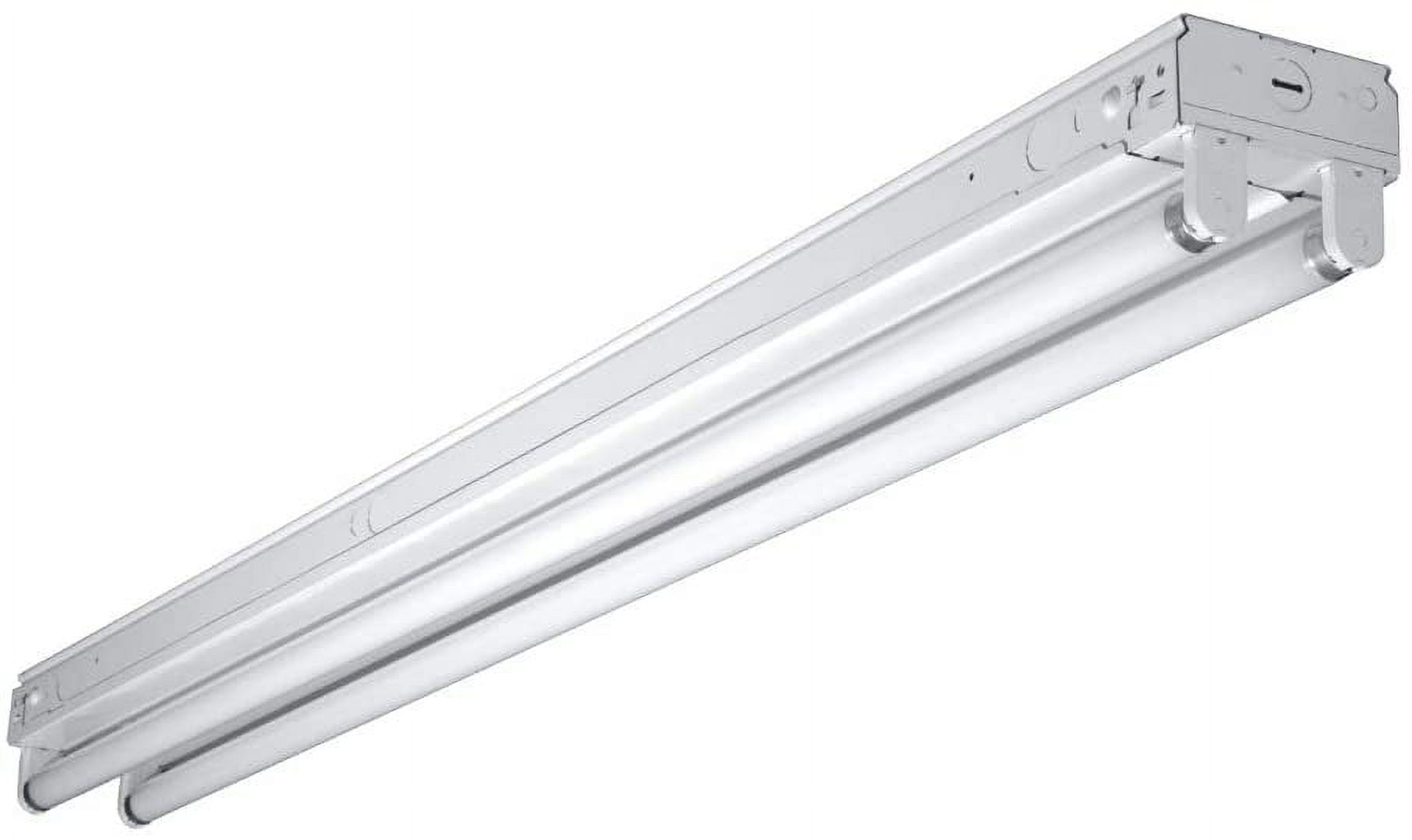 EATON Lighting 4' Fluorescent Strip Lamp SSF240, 2 Lamp, White, 120V ...