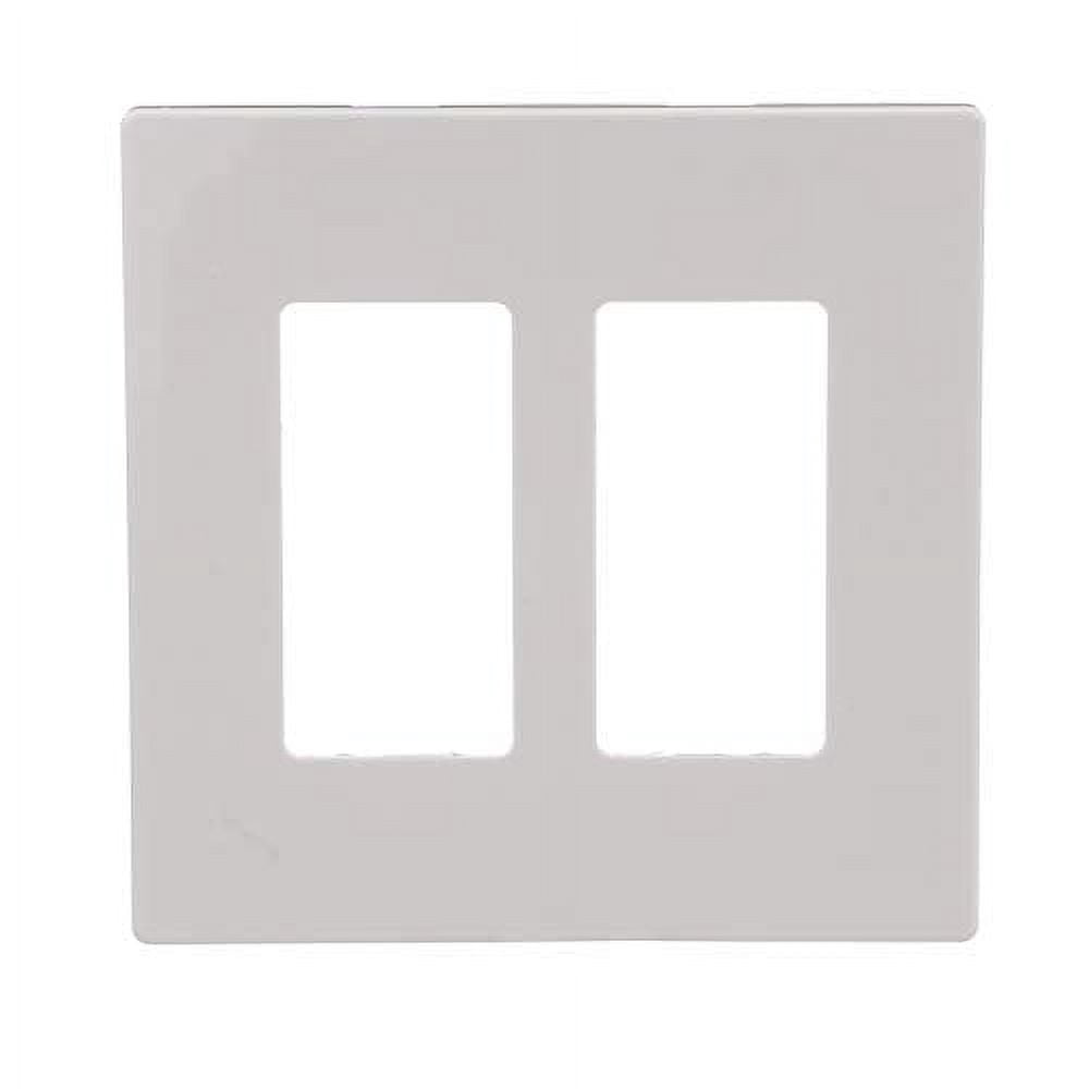 EATON PJS262W Arrow Hart Pjs262 Decorative Screw Less Wall Plate, 2 ...