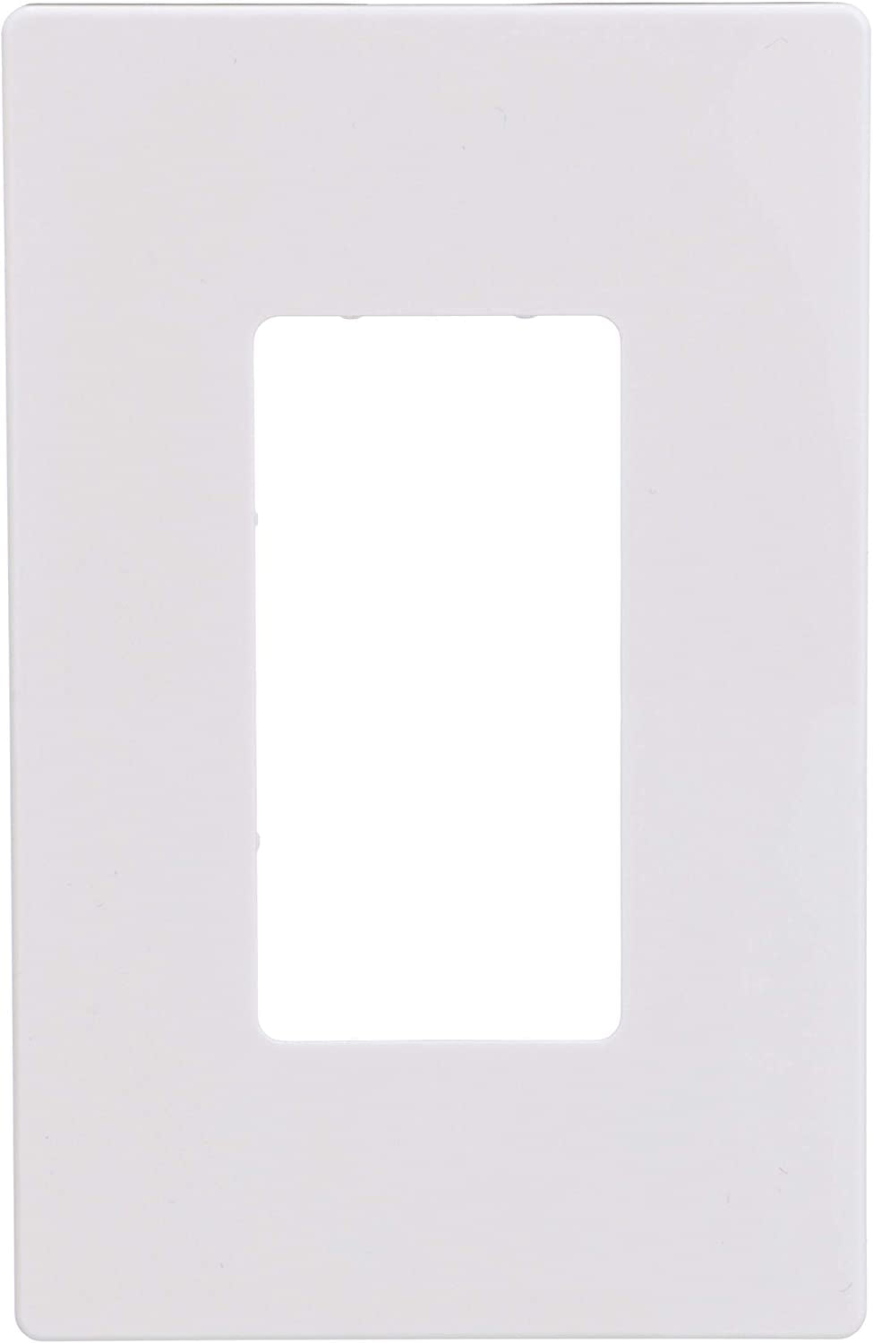 EATON PJS26W Arrow Hart Pjs26 Decorative Screw less Wall Plate, 1 Gang ...