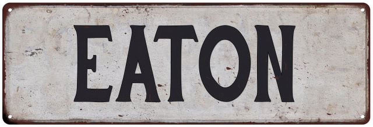 EATON Vintage Look Rustic Chic Metal Sign 6x18 106180036293 - Walmart.com