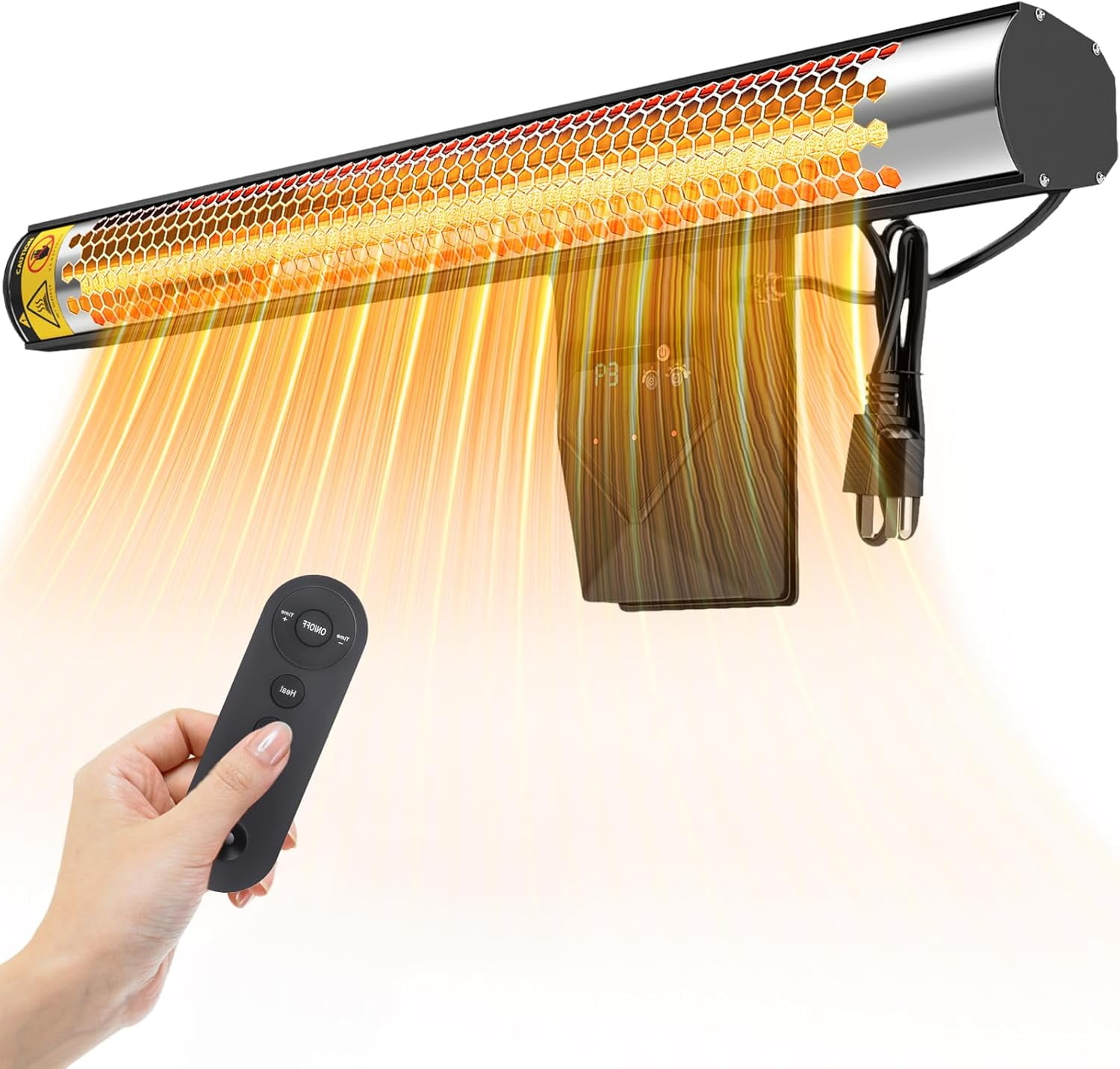 EAYSG 1500W Electric Infrared Heater, Infrared Heater with Remote ...