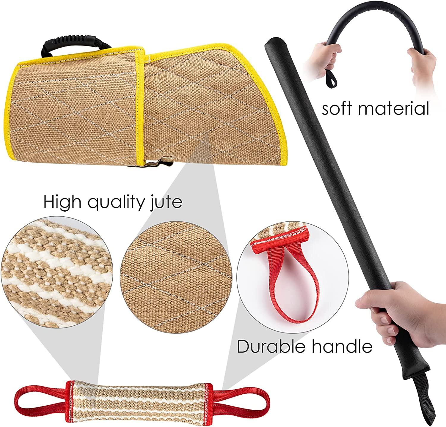 EAYSG Double-Layer Dog Bite Sleeve,Dog Training Bite Sleeve,Dog ...