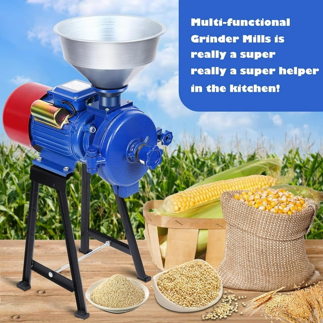 EAYSG Electric Grain Mill Grinder Corn Grinder,3000W 110V Commercial ...