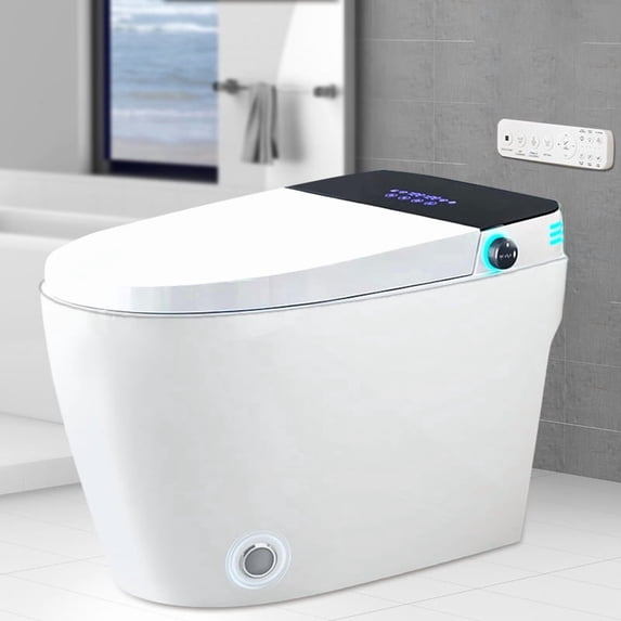 EAYSG Intelligent Toilet,Smart Toilet with Integrated Bidet & Auto ...