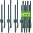 EAYSG Metal Fence Posts 6 Feet assemblable,Heavy Duty No-Dig U-Shape ...