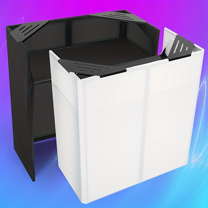 EAYSG Professional Folding DJ Booth Table with Facade & Travel Bag - 41 ...