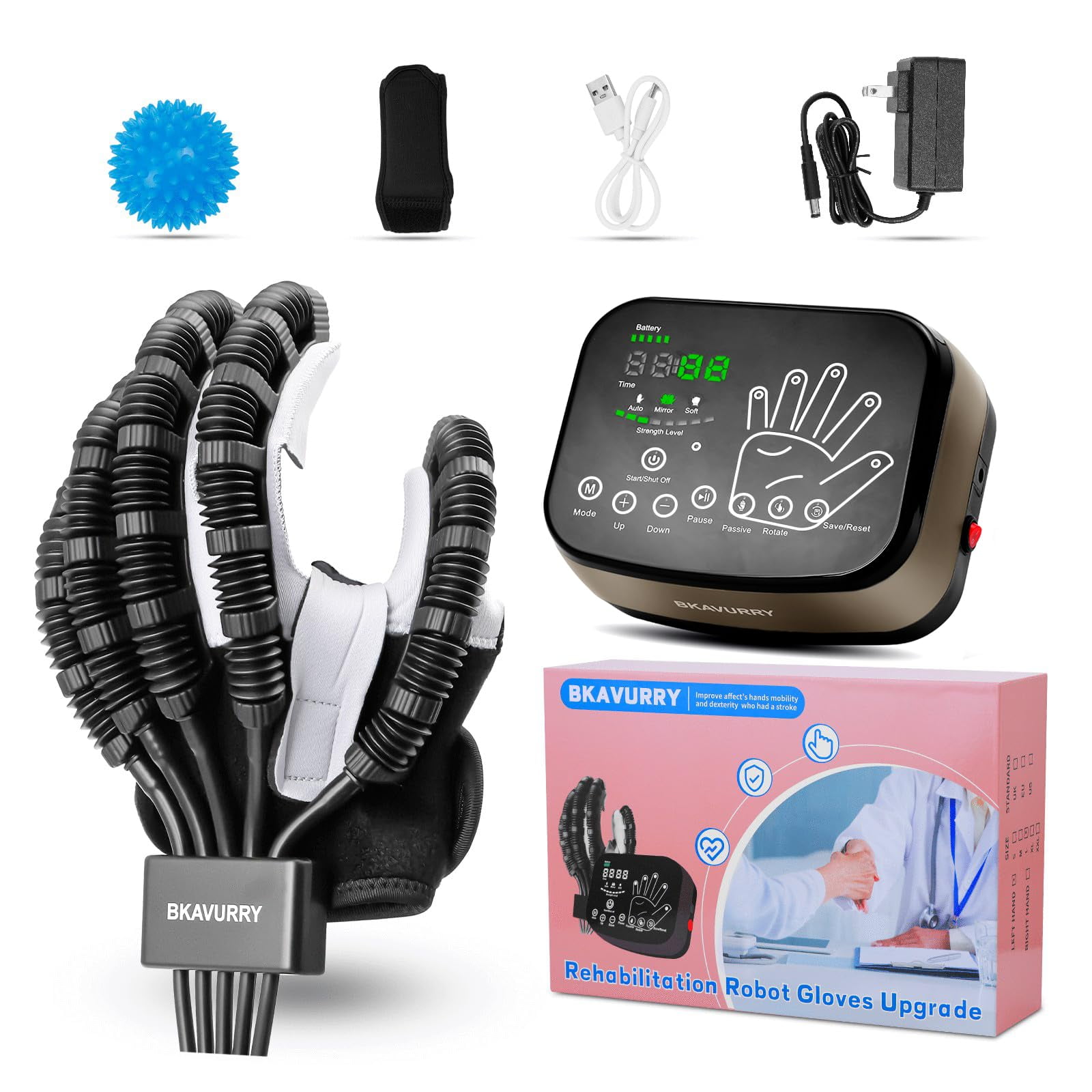 EAhora Rehabilitation Robot Gloves Upgrade, Memory Function Left Right ...