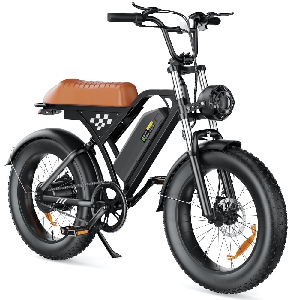 EB5 1000W Adult Electric Bike,Top Speed 20mph,Range 55 Miles,20*4.0 ...