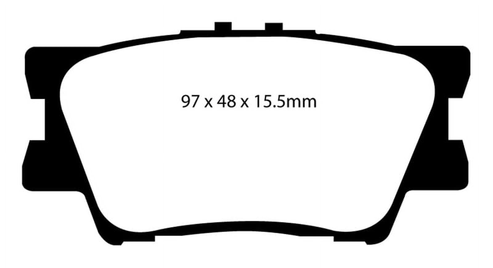 EBC 06-08 Toyota RAV 4 2.4 Greenstuff Rear Brake Pads Fits select: 2006 ...