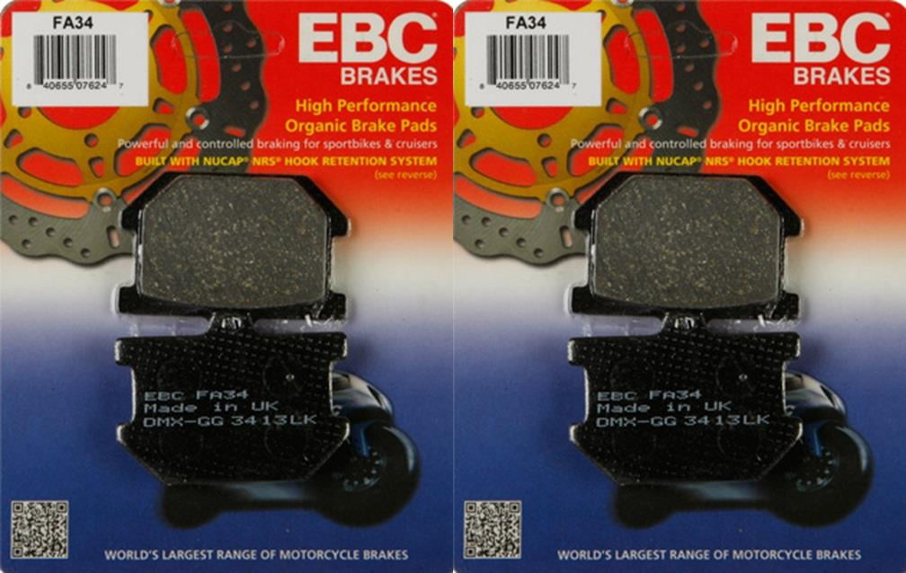 EBC Brake Pad Kit FA34 for Yamaha XS850G/H 1980-1981 - Walmart.com
