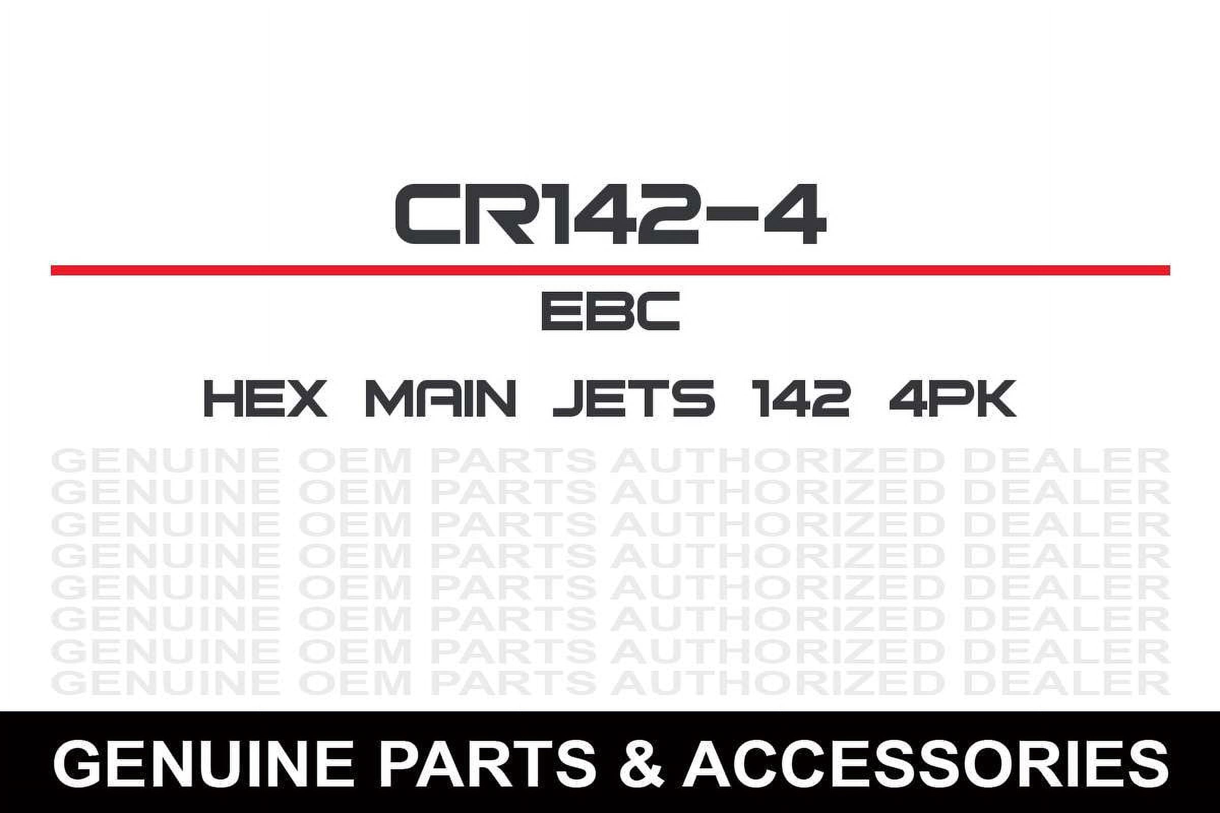 EBC Brakes CR142-4; Hex Main Jets #142 4-Pack - Walmart Business Supplies