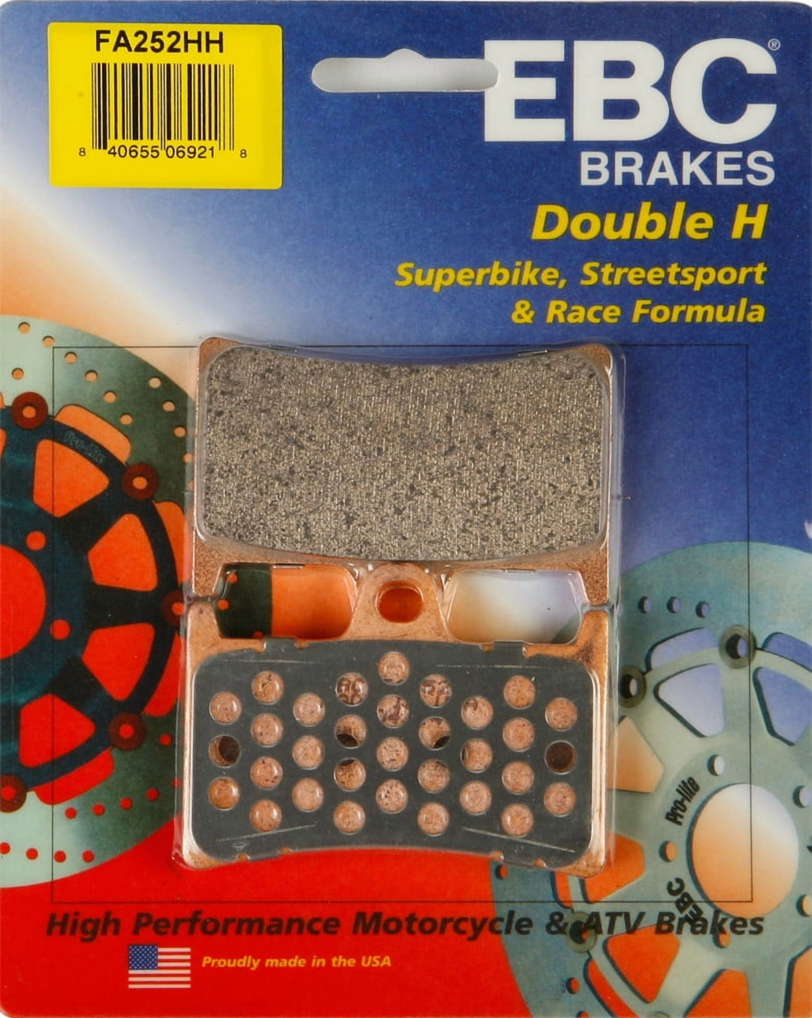EBC Brakes Sintered Brake Pad FA252HH High Performance - Walmart.com