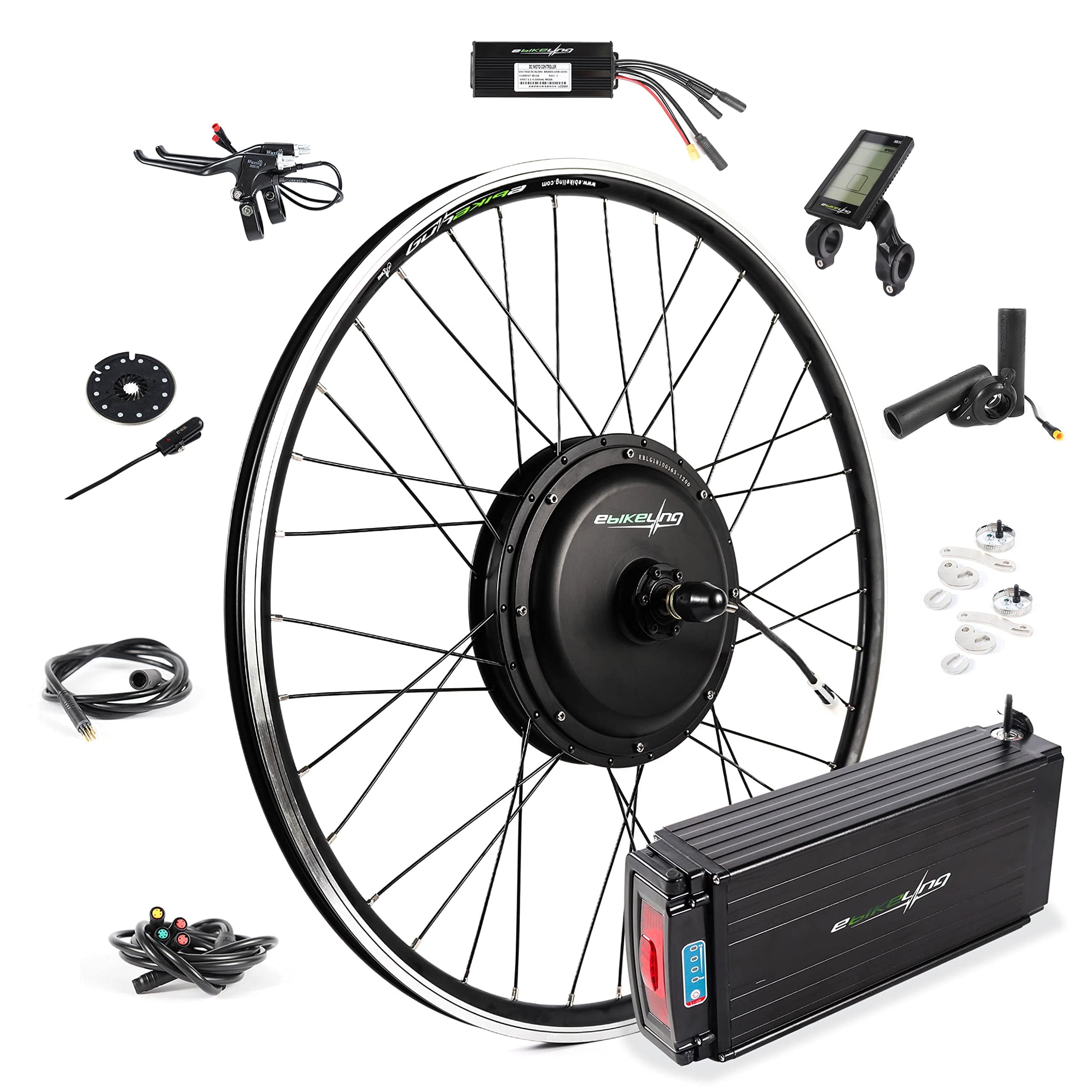 EBIKELING Waterproof Ebike Conversion Kit with Battery Direct Drive ...