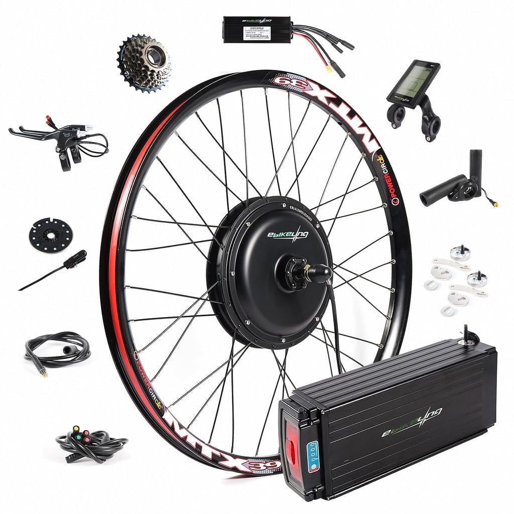 EBIKELING Waterproof Ebike Conversion Kit with Battery Direct Drive ...
