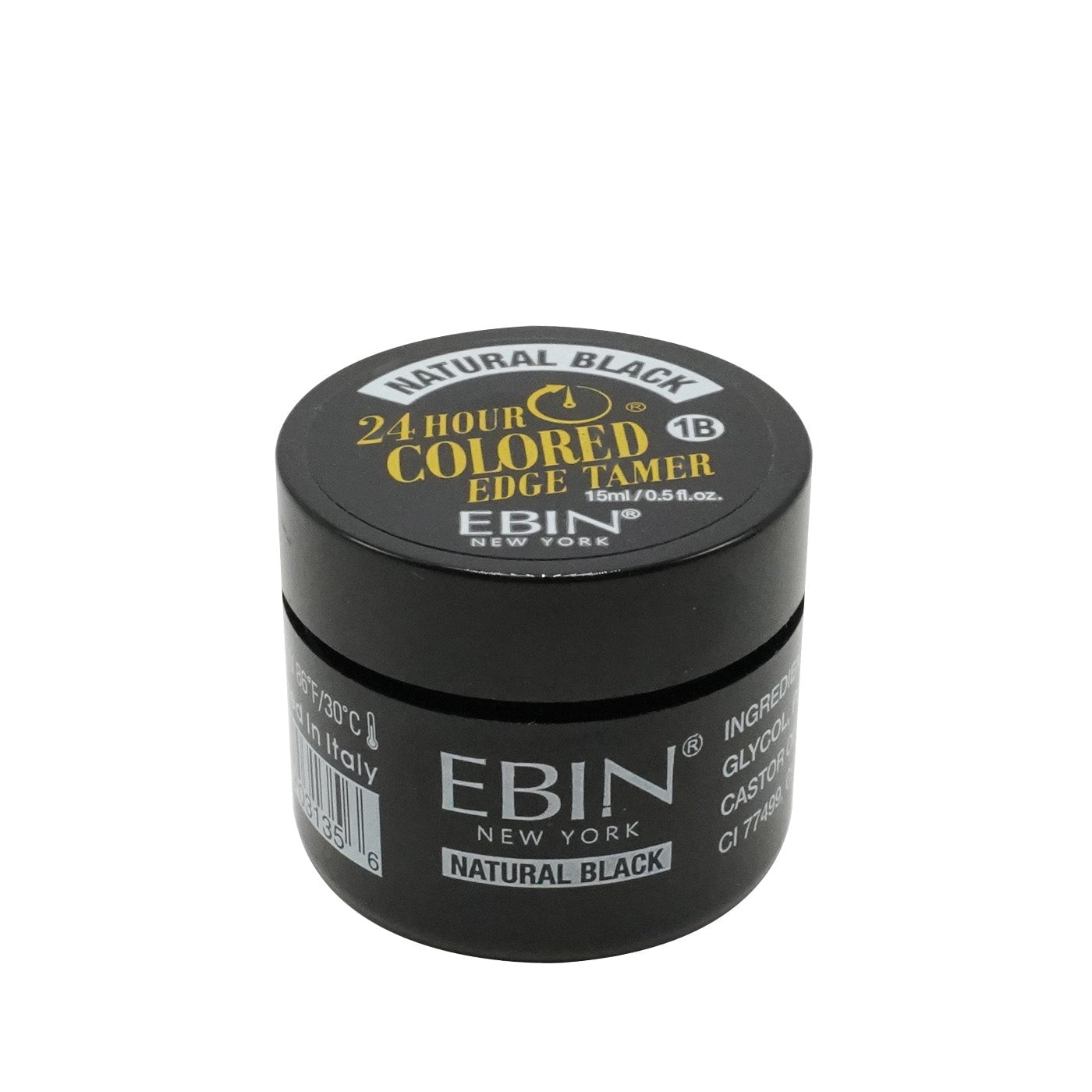 EBIN NEW YORK 24-Hour Colored Edge Tamer, Natural Black, .5 oz, Hair ...