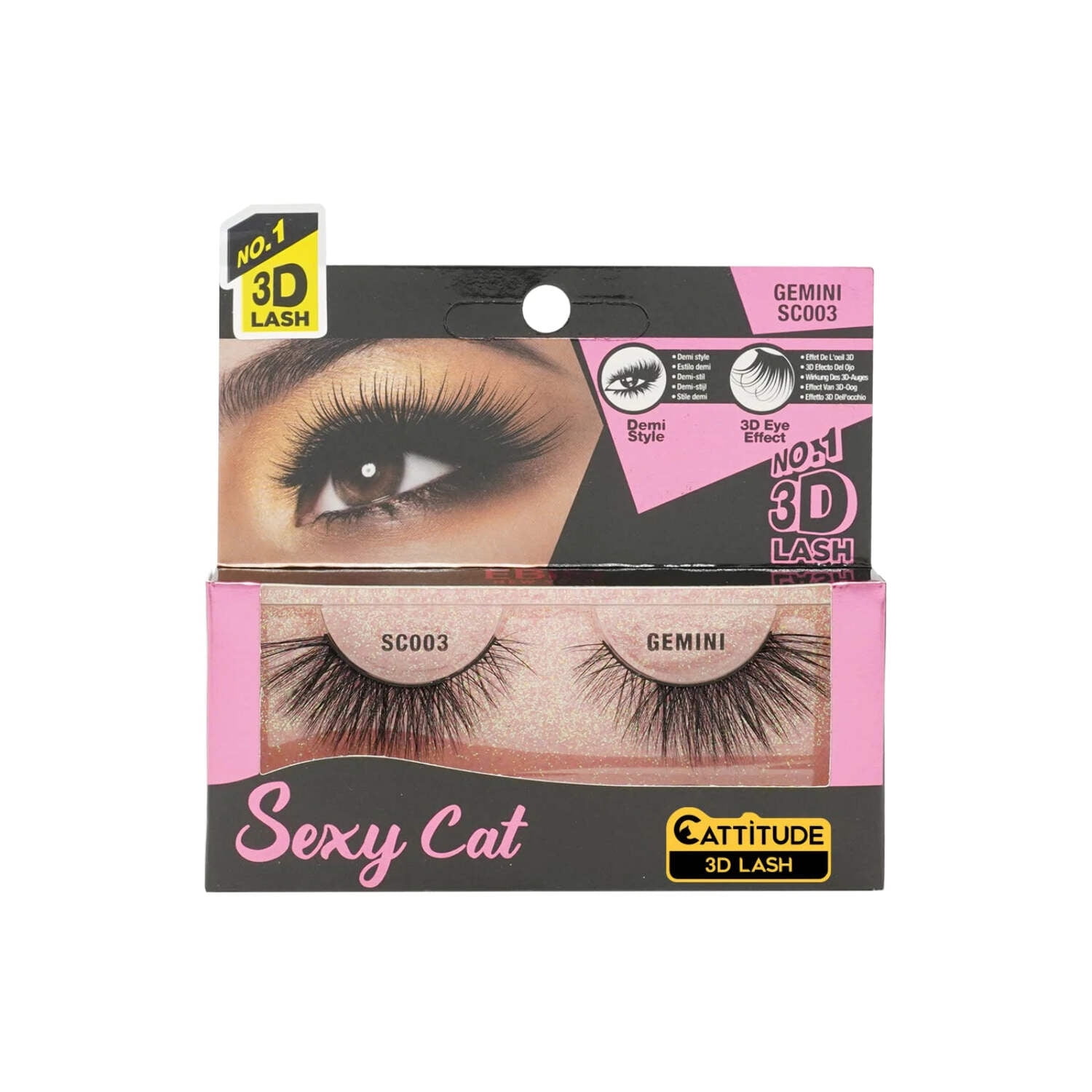 EBIN 3D Lashes- Sexy Cat - Walmart.com