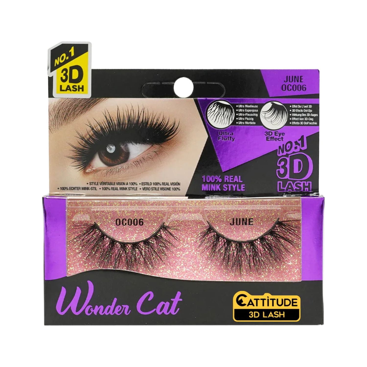 EBIN - APRIL WONDER CAT 3D FAUX MINK LASHES OC004 - Walmart.com