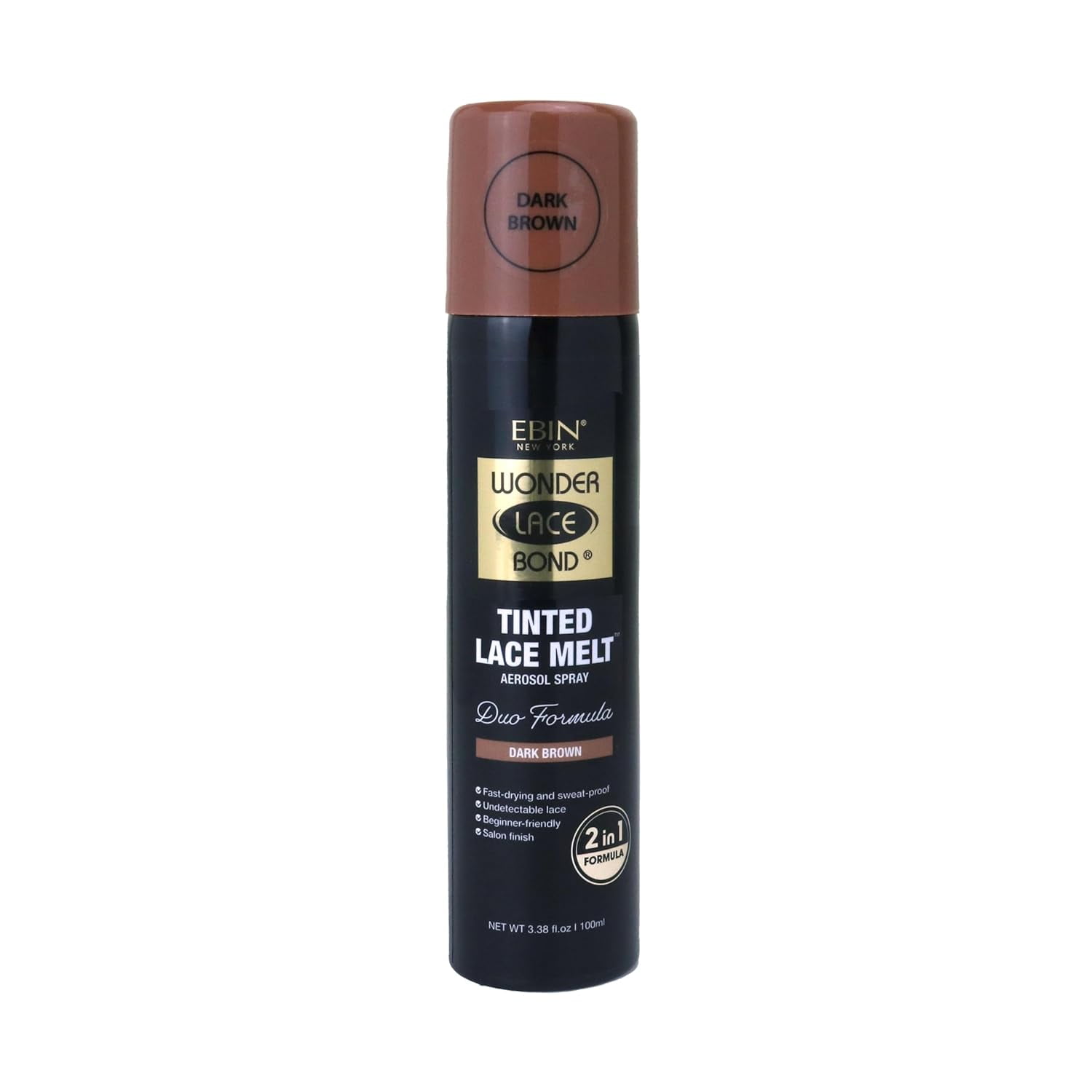 EBIN New York 10X Quick Dry Tinted Lace Spray 3.38oz - Dark Brown ...