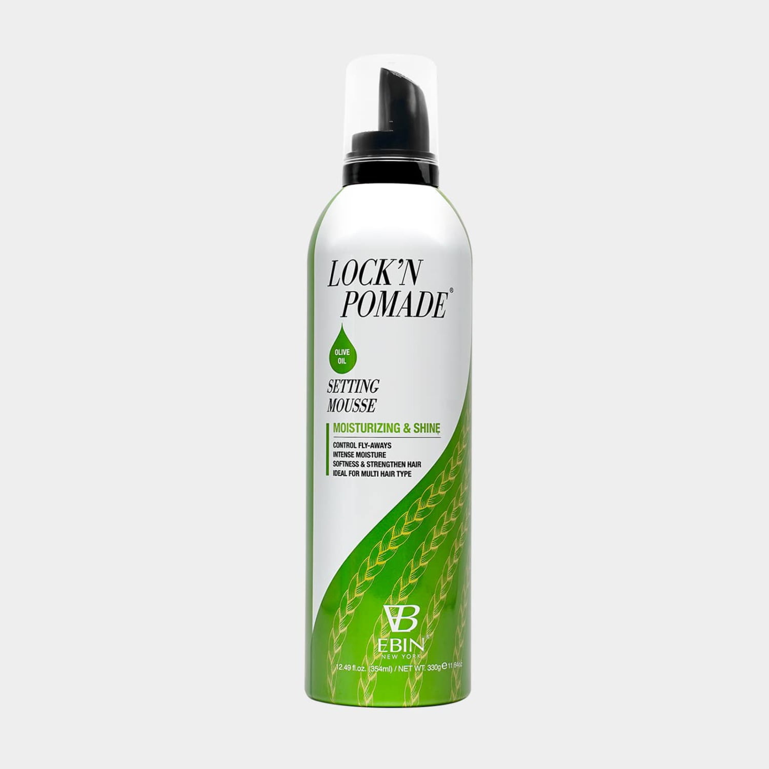 EBIN New York Braid Formula Setting Mousse - OLIVE OIL 12.49oz/354ml ...