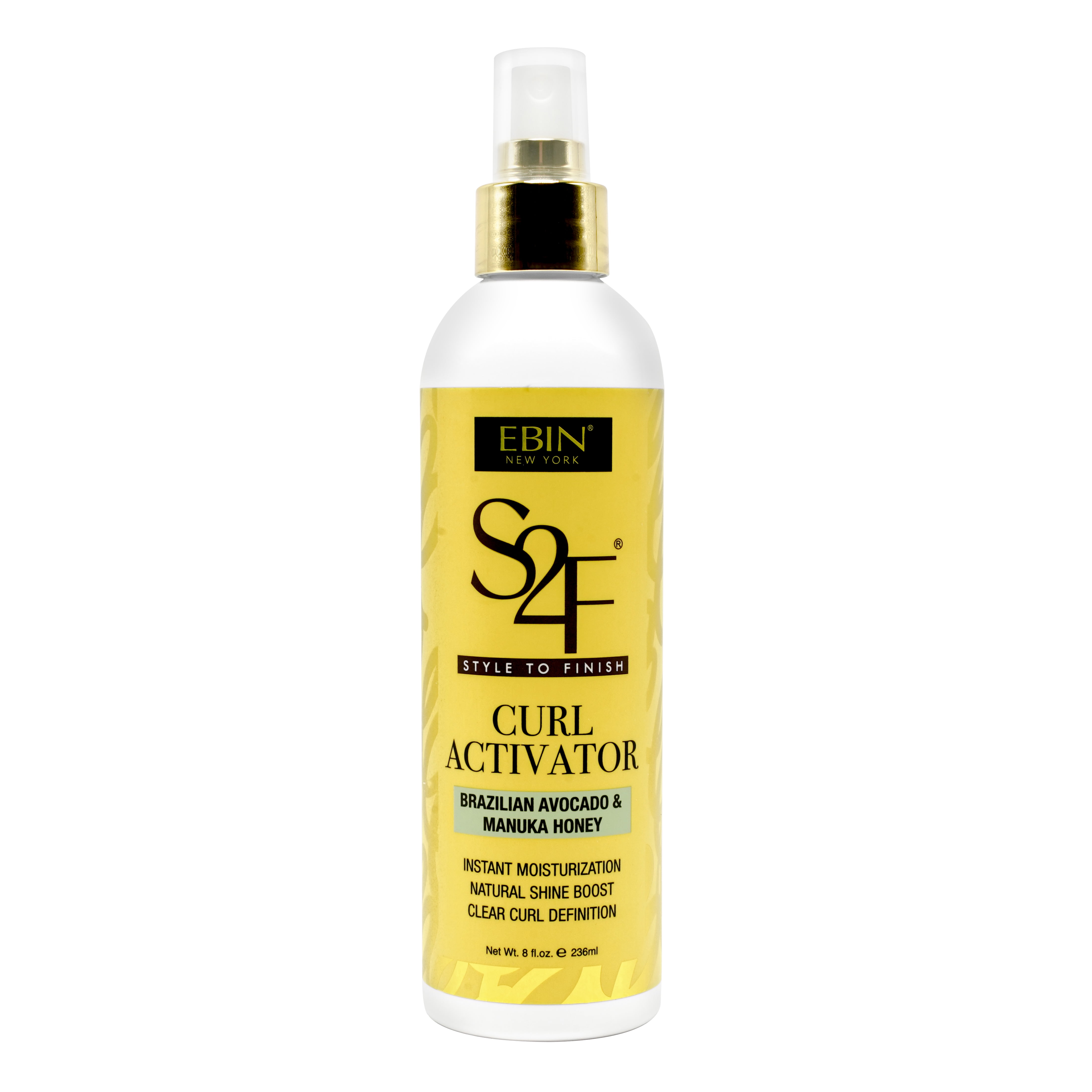 EBIN S2F Brazilian Avocado & Manuka Honey Curl Activator 8oz/236ml ...