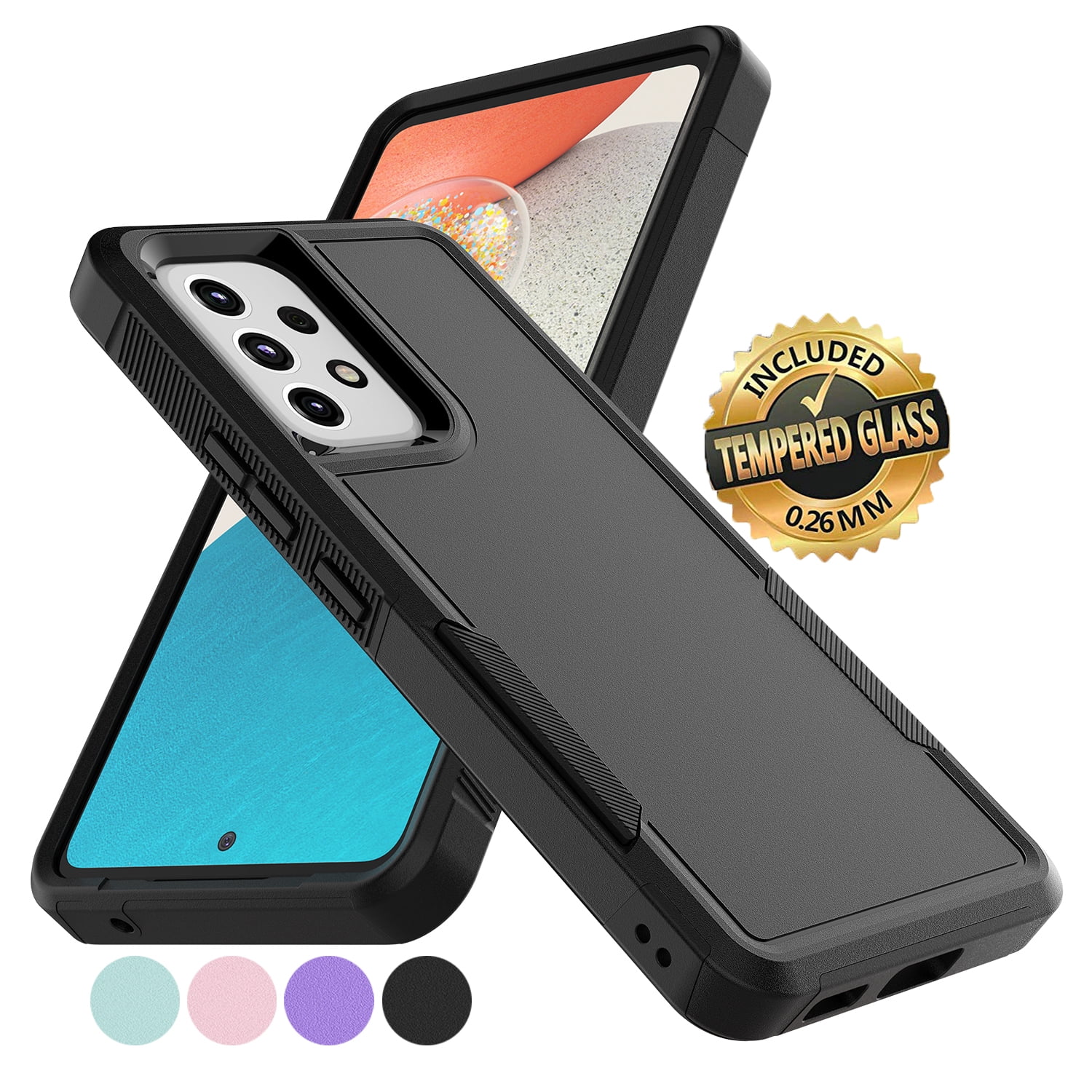 EBIZCITY for Samsung Galaxy A53 Case, A53 5G Case Military Grade ...